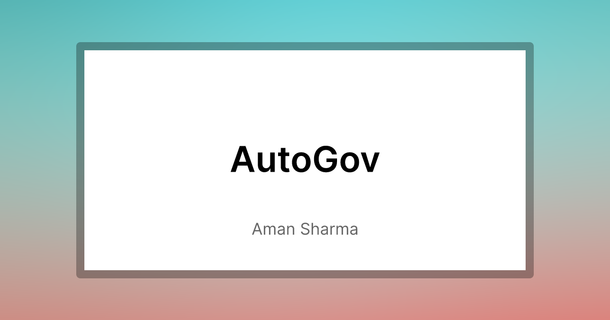 AutoGov